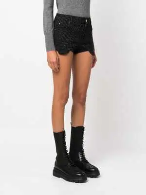 Pinko Logo-print Denim Shorts