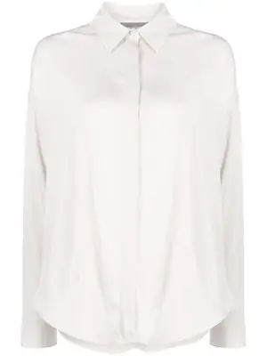 Lorena Antoniazzi Curved Hem Shirts For Women