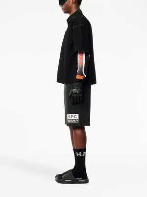 Heron Preston Security Cotton Track Shorts