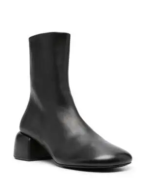 Marsèll 50mm Basata Leather Ankle Boots - Black