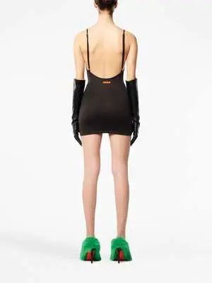 Heron Preston Lace-up Mini Dress