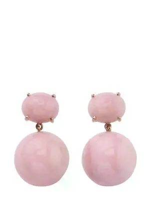Irene Neuwirth 18kt Rose Gold Opal Earrings - Pink