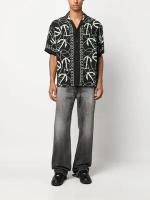NEIGHBORHOOD Anchor-print Camp Shirt