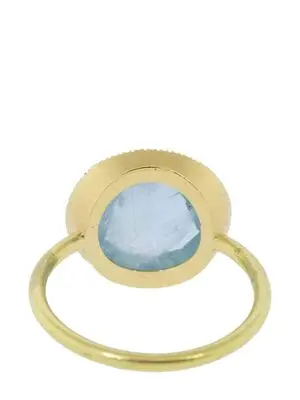 Irene Neuwirth Classic Aquamarine And Diamond Ring