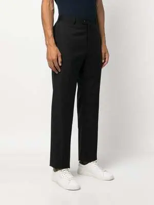 Brioni Tailored Straight-leg Trousers - Black
