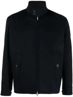 LARDINI High-neck Wool Jacket