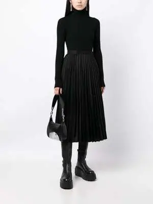 Junya Watanabe High-waist Pleated Midi Skirt