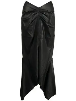 Maticevski Analogy Leather Midi Skirt