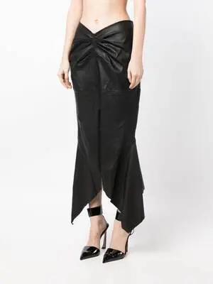 Maticevski Analogy Leather Midi Skirt