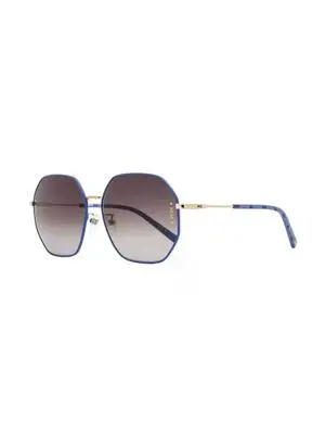 Mcm 165slb Visetos-print Geometric-frame Sunglasses