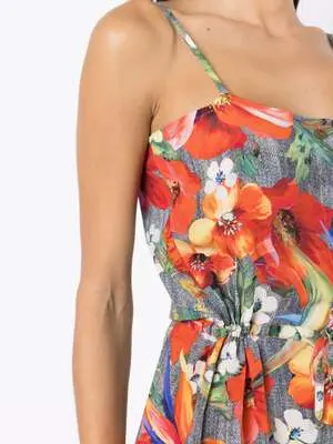 AMIR SLAMA Floral-print Maxi Dress