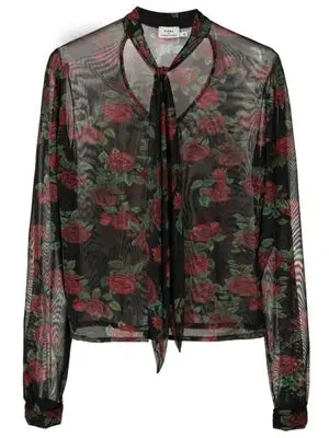 AMIR SLAMA Floral Blouse