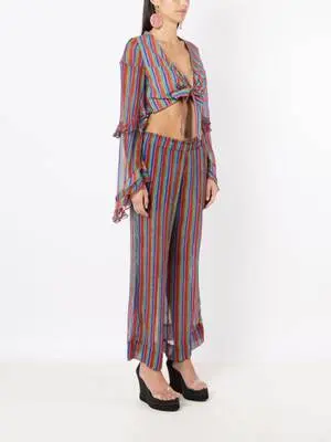AMIR SLAMA Graphic-print Crop Top
