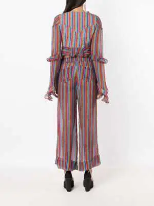 AMIR SLAMA Graphic-print Crop Top