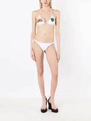 AMIR SLAMA Crochet-patch Bikini Set