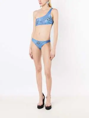 AMIR SLAMA Embroidered Two-piece Bikini Set