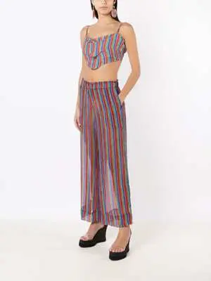 AMIR SLAMA Graphic-print Crop Top