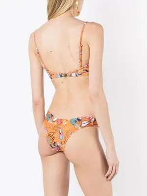 AMIR SLAMA Graphic-print Bikini Set