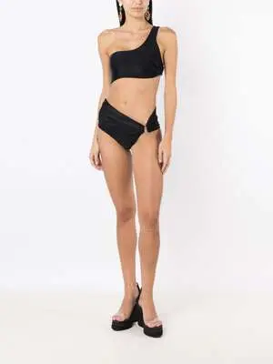 AMIR SLAMA Gathered Buckle Two-piece Bikini Set