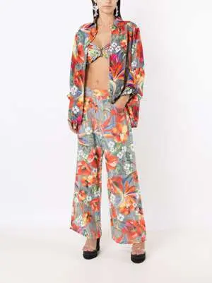 AMIR SLAMA Floral-print Shirt