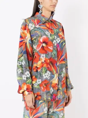 AMIR SLAMA Floral-print Shirt