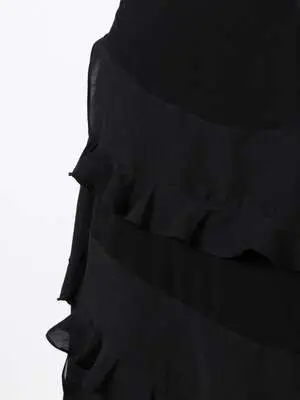 AMIR SLAMA Ruffled-trim Maxi Skirt