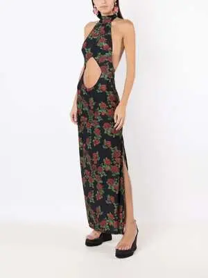 AMIR SLAMA Floral Maxi Dress