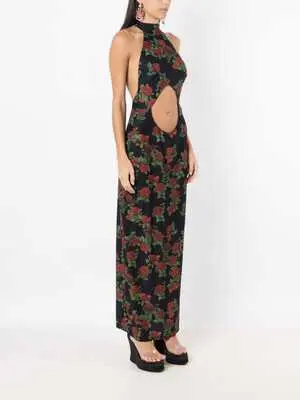 AMIR SLAMA Floral Maxi Dress