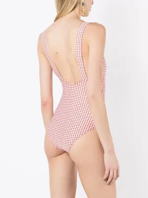 AMIR SLAMA Gingham Swimsuit