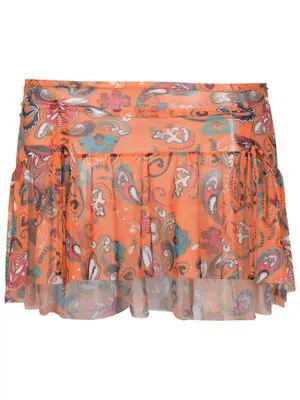 AMIR SLAMA Graphic-print Mini Skirt