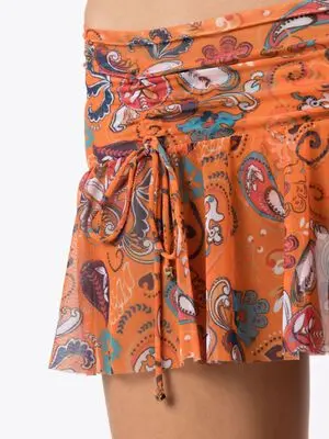 AMIR SLAMA Graphic-print Mini Skirt