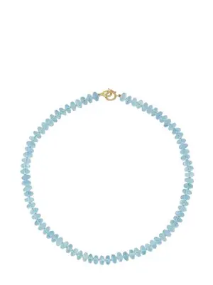 Irene Neuwirth 18kt Yellow Aquamarine Beaded Necklace - Gold
