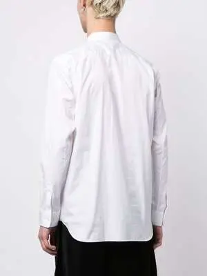 Comme Des Garçons Panelled Cut-out Cotton Shirt