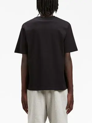 Palm Angels Embroidered-logo Crew-neck T-shirt - Black