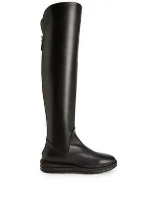 GIUSEPPE ZANOTTI Malakhie Knee-high Leather Boots - Black