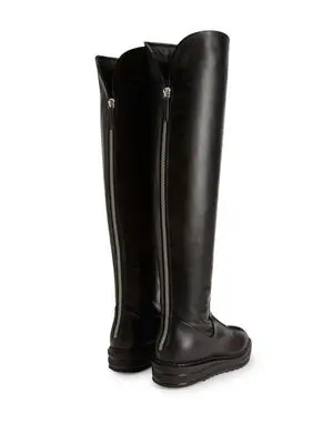 GIUSEPPE ZANOTTI Malakhie Knee-high Leather Boots - Black
