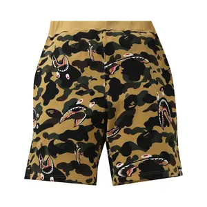 A BATHING APE 1st Camo Wide Sweatshort - Yellow