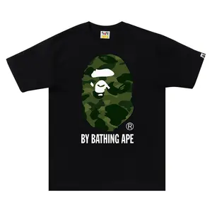 A BATHING APE Color Camo Bathing Ape Tee /green - Black