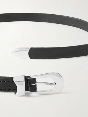 Our Legacy 2cm Leather Belt - Black