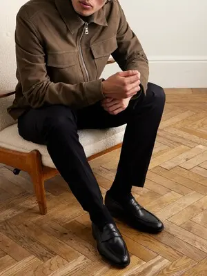 George Cleverley Bradley Ii Leather Penny Loafers