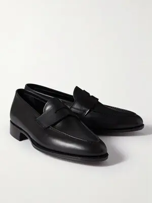 George Cleverley Bradley Ii Leather Penny Loafers