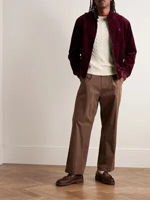 Polo Ralph Lauren Slim-fit Cable-knit Wool And Cashmere-blend Sweater - Neutrals