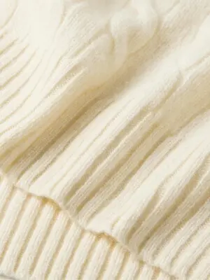 Polo Ralph Lauren Slim-fit Cable-knit Wool And Cashmere-blend Sweater - Neutrals