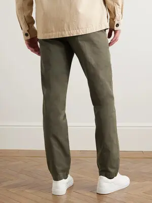 Mr P. Straight-leg Cotton-twill Chinos