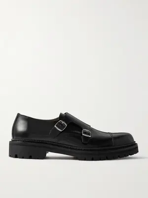 Mr P. Olie Leather Monk-strap Shoes