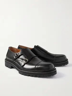 Mr P. Olie Leather Monk-strap Shoes