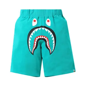 A BATHING APE Shark Wide Sweatshorts - Blue