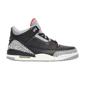 JORDAN 3 Retro Cement Sneakers - Black