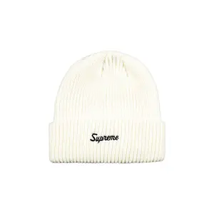 Supreme Loose Gauge Beanie - White