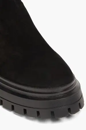 STUART WEITZMAN Bedfordland Stretch-suede Over-the-knee Boots - Black